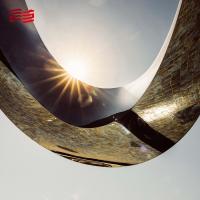 China European Style Outdoor Twisted Spiral Structure Sculpture with Polished Mirror Finish for sale