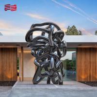 China Custom Printing SCULPTURE Abstract Intertwining Metal Sculpture with Complex Structure for sale