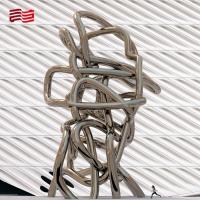 China Custom Printing SCULPTURE Abstract Intertwining Metal Sculpture with Complex Structure for sale
