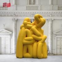 China Custom Printing SCULPTURE Abstract Intertwining Metal Sculpture with Complex Structure for sale