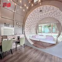 China Cement pipes transformed magnificently  the culvert pipe room hotel amazes the scenic area for sale