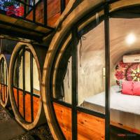 China Creative transformation of cement pipes  the culvert pipe room hotel stands out uniquely in the scenic area for sale