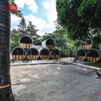 China Creative transformation of cement pipes  the culvert pipe room hotel stands out uniquely in the scenic area for sale
