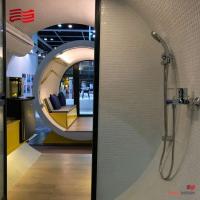 China Witness the transformation of cement pipes  experience the charm of the culvert pipe room hotel for sale