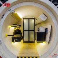 China Witness the transformation of cement pipes  experience the charm of the culvert pipe room hotel for sale