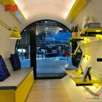 China Witness the transformation of cement pipes  experience the charm of the culvert pipe room hotel for sale
