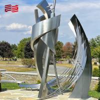 China Outdoor Abstract Metal Sculptures With Intricate Designs Add A Fascinating Artistic Flair To Gardens And Public Areas for sale