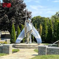China Outdoor Abstract Metal Sculptures With Intricate Designs Add A Fascinating Artistic Flair To Gardens And Public Areas for sale