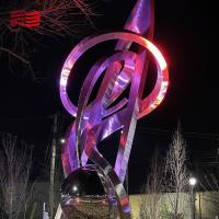 China Large Stainless Steel Outdoor Sculptures Boasting Magnificent Forms Transform Ordinary Landscapes Into Extraordinary One for sale