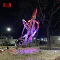 China Large Stainless Steel Outdoor Sculptures Boasting Magnificent Forms Transform Ordinary Landscapes Into Extraordinary One for sale