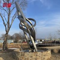 China Large Stainless Steel Outdoor Sculptures Boasting Magnificent Forms Transform Ordinary Landscapes Into Extraordinary One for sale