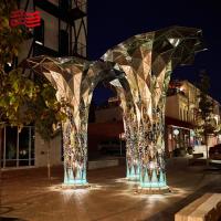 China Stainless Steel Outdoor Sculptures Blending Seamlessly With Exquisite Metal Art Transform Gardens Into Artistic Havens for sale