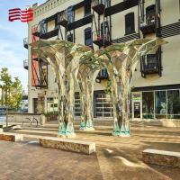 China Stainless Steel Outdoor Sculptures Blending Seamlessly With Exquisite Metal Art Transform Gardens Into Artistic Havens for sale
