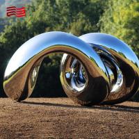 China Modern Abstract Metal Sculptures Adorning Outdoor Gardens Gracefully Bring A Sense Of Sophistication And Creativity for sale