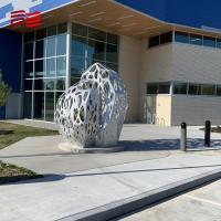 China Modern Stainless Steel Sculptures Decorating Outdoor Landscapes Elegantly Add A Touch Of Class And Modernity for sale
