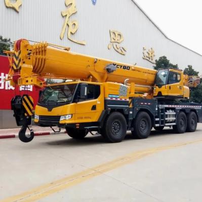 China XCT80 Truck Crane with 55m Boom Length and 80km/h Travel Speed for Construction Projects for sale