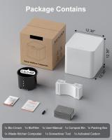 China 3L Food Compost Machine Automatic With Auto Reverse Grind System for sale
