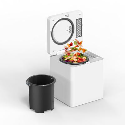 China Smart 2.5 Liters Capacity Kitchen Composter Machine OEM Supported Smart Waste Kitchen Composter Turning Food Waste to Compost for sale