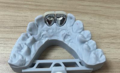 China Cobalt-Chromium Alloy Framework PFM Dental Crowns and Bridges with Customized Design Based on Digital Scan Files and Natural-Looking Porcelain Surface for sale
