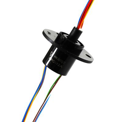 China Capsule Slip Rings 240 VAC 12 Circuits 2A 300 Rpm Rotating Speed for sale