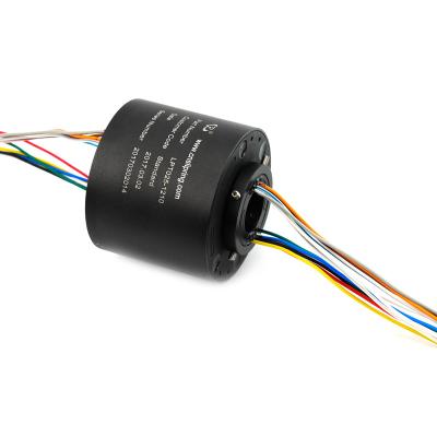China 12 Circuits Through Bore Slip Ring with  25.4mm Dia Hole Transmitting 15A for sale