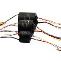 China Customizable Rotary Slip Ring Through Hole Design Precious Metal Contacts for sale