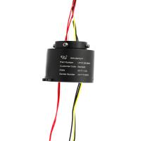 China 12.7mm Hole Dimeter Electrical Slip Ring with 2A in 6 Circuits 380VAC Voltage for sale