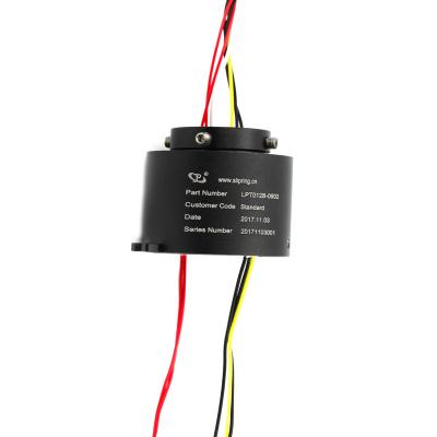 China 12.7mm Hole Dimeter Electrical Slip Ring with 2A in 6 Circuits 380VAC Voltage for sale