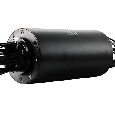 China 50 mm Through Bore Rotary Slip Ring Gold To Gold Contact for sale