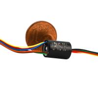 China Miniature Capsule Slip Ring 4Circuits With Gold To Gold Contact for sale