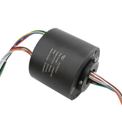 China 12 Circuit 10A Through Hole Slip Ring 24.5mm Precious Metal Contact for sale