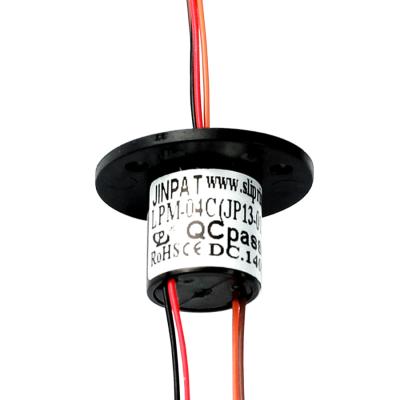 China 4 Circuit Miniature Slip Ring for Robot Arm 200RPM 240V for sale