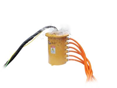 China Rotary Slip Ring with 1000VAC/24V Dual-Voltage and 4×300A Power Circuits for Heavy-Duty Rotary Drilling Equipment for sale