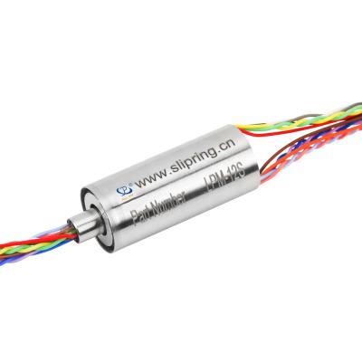 China Compact 12 Circuit Capsule Slip Ring for LVDS Signals with Gold to Gold Contact for sale