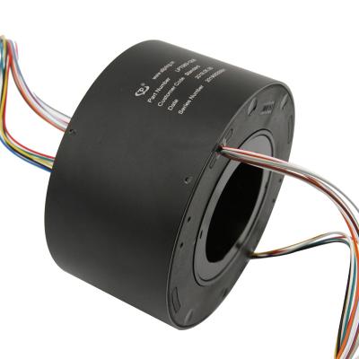 China 12 Circuit 5A Electrical Swivel Connector Low Contact Resistance Via Diameter 60mm for sale