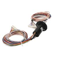China 24 Circuits RG316 Cable AWG28 Wire 300rpm Capsule Slip Rings for sale