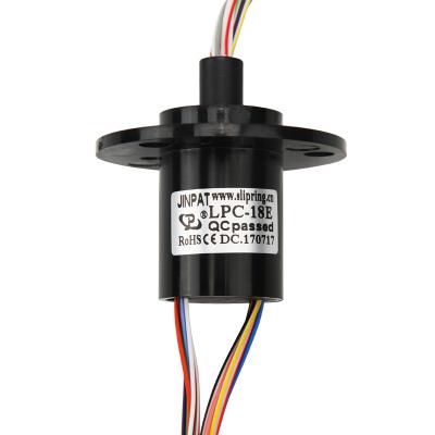 China Miniature Through Bore Rotary Slip Ring 18 CKT 2A IP54 Optical Rotary Joint for sale