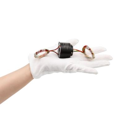 China 240VAC IP50 Electrical Rotary Joint Through Bore Slip Rings 6*2A for sale