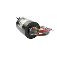China 300rpm 38.1mm Through Hole Slip Ring 24 Circuits 15A Aluminum Alloy for sale
