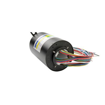 China 300rpm 38.1mm Through Hole Slip Ring 24 Circuits 15A Aluminum Alloy for sale
