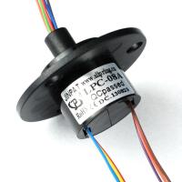 China Micro Slip Ring 300rpm 8 Circuits 2A With Flange for sale