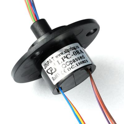 China Micro Slip Ring 300rpm 8 Circuits 2A With Flange for sale