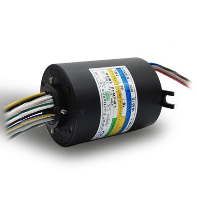 China 0~300 Rpm Speed Through Hole Slip Ring 18 Circuits 10A Diameter 12.7mm 240AC for sale