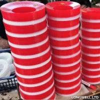 China Red PU Rubber Piston Mud Pump Components AH000004050200 Medium Pressure for sale