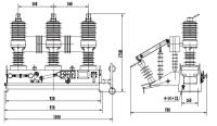 China ZW32-12 Outdoor High Voltage Vacuum Circuit Breaker with 12kV Rated Voltage and Capacitive Power Taking for sale