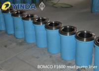 China Bomco F1600 Triplex Mud Pump Liner Chromium Content 26-28% HRC Hardness for sale