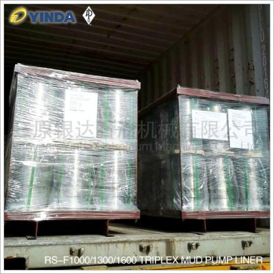 China Cast Iron Triplex Mud Pump Components Bimetal Liner RS-F1300/1600/1000 for sale