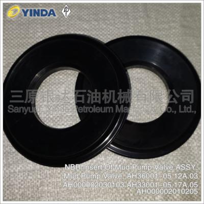 China Red NBR Insert Mud Pump Valve ASSY AH36001-05.12A.03 Polyurethane Casting for sale