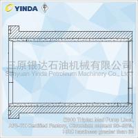 China E800 Triplex Mud Pump Liner API-7K Certified Chromium Content 26-28% HRC Hardness Greater Than 60 for sale