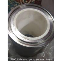 China FMC Bean Pump Mud Pump Parts Small Alumina Ceramic Liners FMC 435 FMC 1324 Cylinder Sleeve API-7K for sale